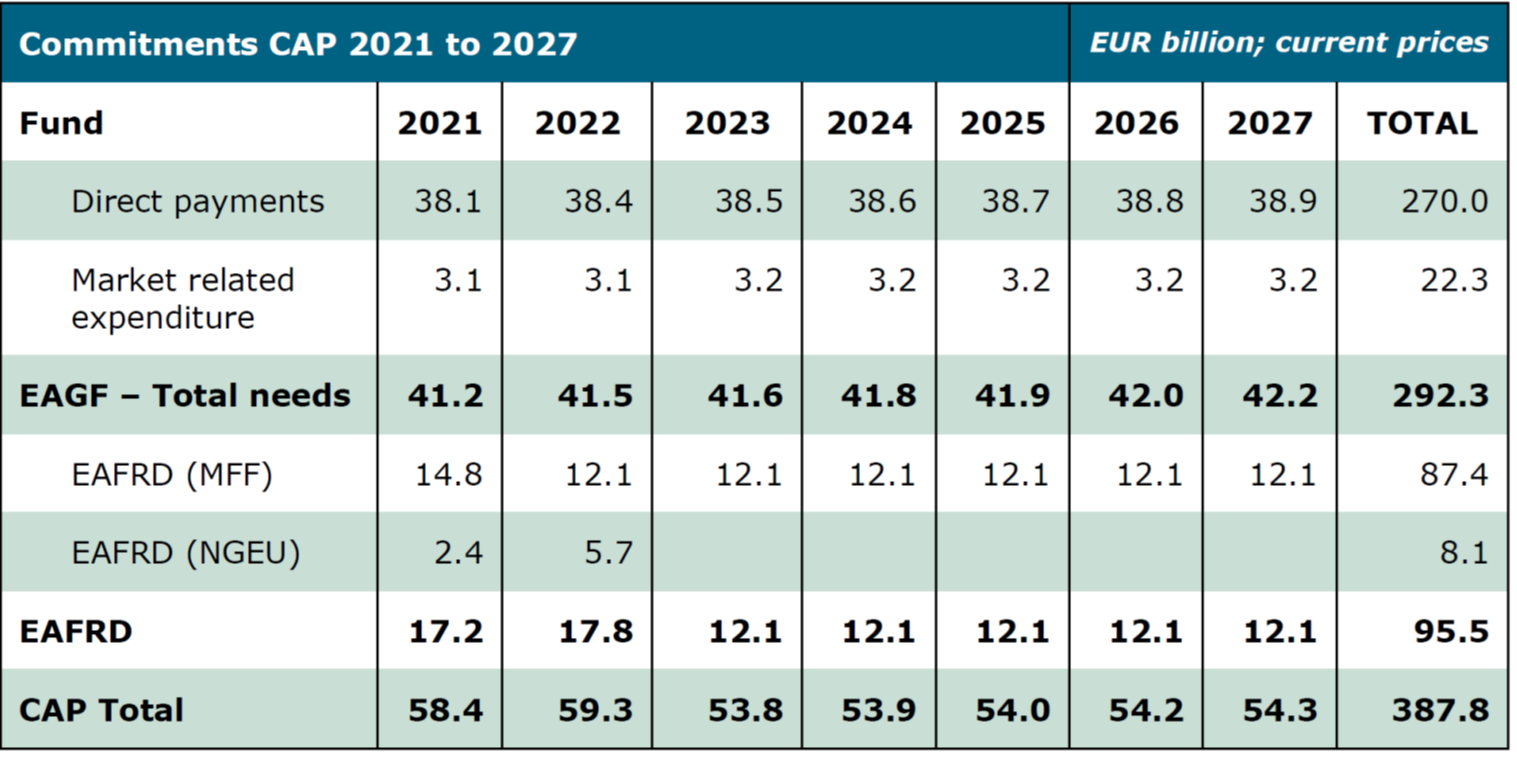 The Commission’s CAP budget proposal in the next MFF – CAP Reform